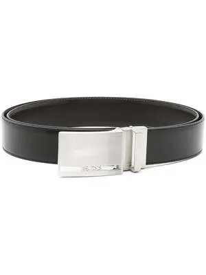 BOSS Logo Buckle Leather Belt