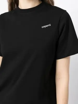 Coperni Logo-print Short-sleeve T-shirt - Black