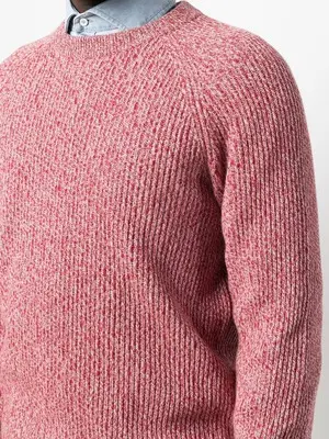 Brunello Cucinelli Marl Knit Ribbed-trim Jumper