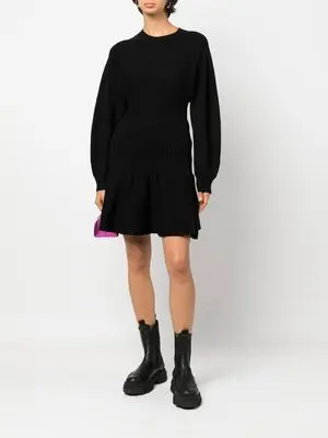 Maje Long-sleeve Knitted Dress