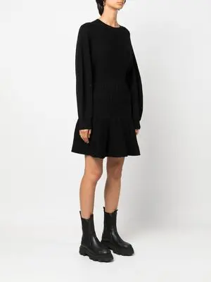 Maje Long-sleeve Knitted Dress