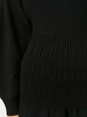 Maje Long-sleeve Knitted Dress