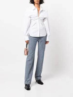 Alexander Wang Twist Front Shirt Dress
