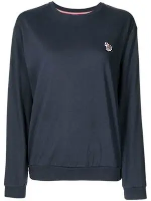 Paul Smith Zebra-motif Organic-cotton Sweater