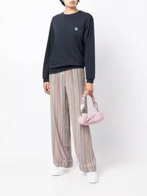 Paul Smith Zebra-motif Organic-cotton Sweater