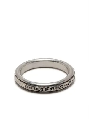 Werkstatt:München Slogan-engraved Ring