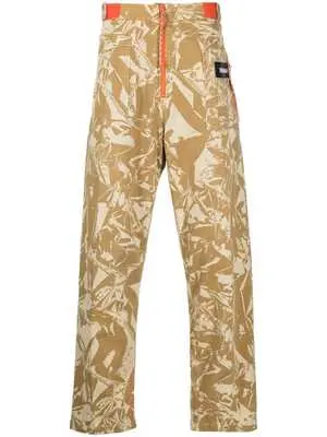 Aries Graphic-print Cotton Twill Trousers