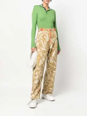 Aries Graphic-print Cotton Twill Trousers