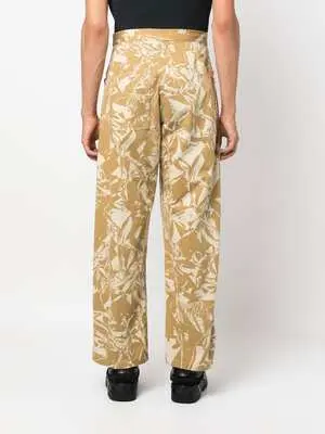 Aries Graphic-print Cotton Twill Trousers