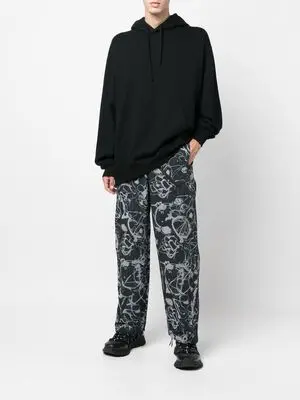 Alexander McQueen Abstract-print Straight-leg Trousers