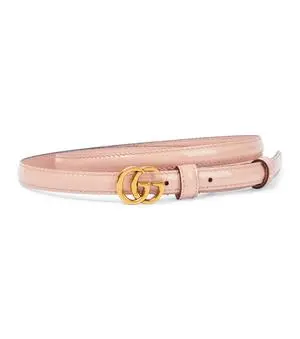 Gucci GG Patent Leather Belt Pink