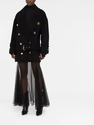 Saint Laurent Tulle Ankle-length Skirt