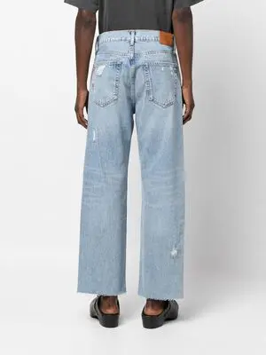ANINE BING Gavin Mid-rise Straight Jeans - Blue