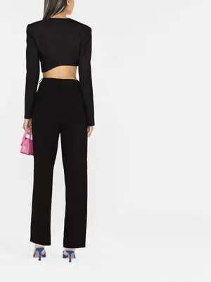 SELF-PORTRAIT High-waist Straight Trousers