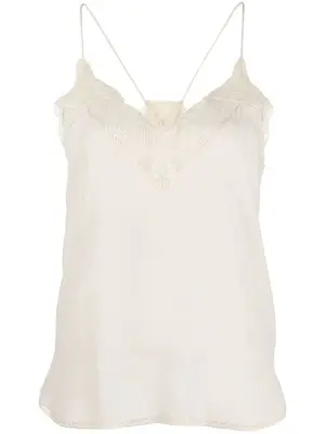 Zadig&Voltaire Christy Silk Camisole - Neutrals