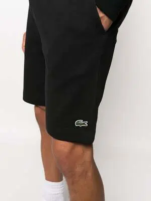 Lacoste Logo-patch Track Shorts - Black