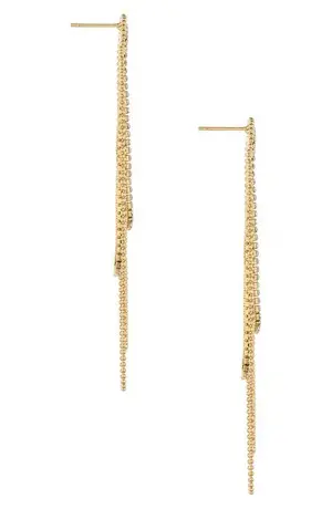 Ettika Looped Fringe Drop Earrings