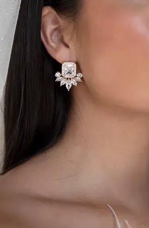 Ettika Crystal Stud Earrings