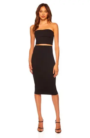 Susana Monaco Slim High Waist Stretch Pencil Skirt