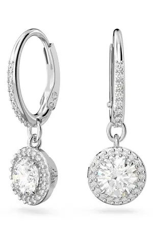 SWAROVSKI Una Drop Earrings - Silver