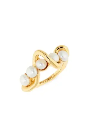 MISSOMA Molten Baroque Freshwater Pearl Ring - Gold