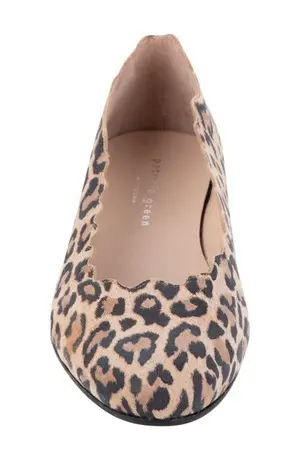 PATRICIA GREEN Palm Beach Scalloped Ballet Flat - Leopard