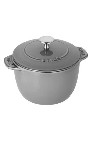 STAUB 1.5-quart Enameled Cast Iron Petite French/dutch Oven Graphite