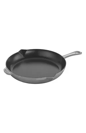 STAUB 10-inch Enameled Cast Iron Fry Pan - Graphite
