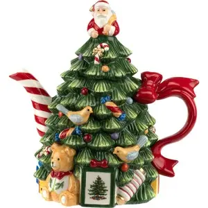 SPODE Christmas Tree Teapot - Green
