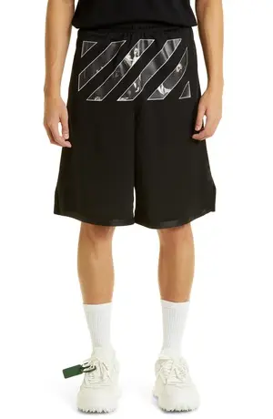 Off-White Caravaggio Stripe Mesh Shorts