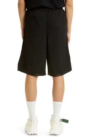 Off-White Caravaggio Stripe Mesh Shorts