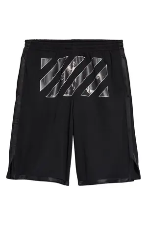 Off-White Caravaggio Stripe Mesh Shorts