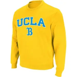 COLOSSEUM Ucla Bruins Arch & Logo Crew Neck Sweatshirt - Gold