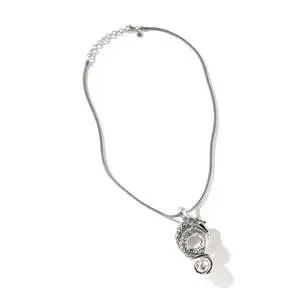 John Hardy Naga Necklace Diamonds, Pearl