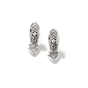 John Hardy Naga Stud Earrings - Sterling Silver