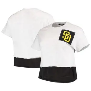 REFRIED APPAREL San Diego Padres Cropped T-shirt - Gray