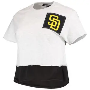 REFRIED APPAREL San Diego Padres Cropped T-shirt - Gray