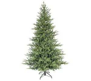 QVC 9' Prelit Slim Spruce Artificial Christmas Tree 900 Lights - One-color
