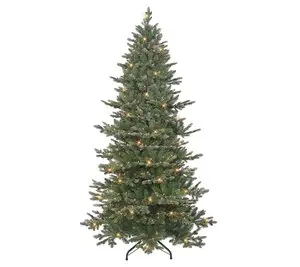 PULEO INTERNATIONAL Puleo 7.5' Prelit Slim Royal Majestic Douglas F Ir Tree - One-color