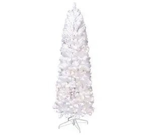 PULEO INTERNATIONAL Puleo Pre-lit 6.5' White Pencil Northern Fir Ar Tificial Tree - One-color