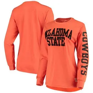 PRESSBOX Oklahoma State Cowboys Two-hit Canyon Long Sleeve T-shirt - Orange