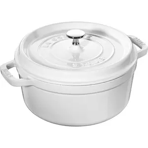 STAUB 4-quart Enameled Cast Iron Dutch Oven - White