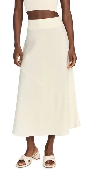 APIECE APART Ami Slip Midi Skirt - Cream