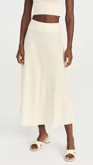 APIECE APART Ami Slip Midi Skirt