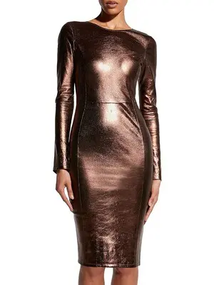 AS By DF Mrs. Smith Stretch Leather Dress