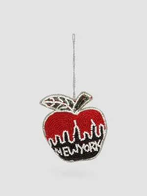 SUDHA PENNATHUR New York Beaded Apple Ornat - One-color