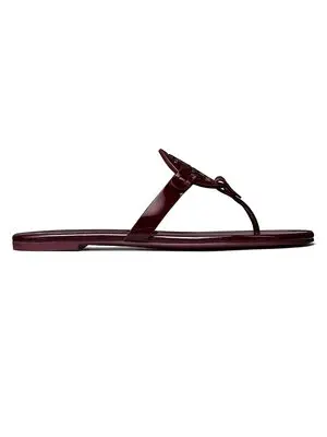Tory Burch Women's Miller Patent-Leather Sandals - Bordeaux  Bordeaux