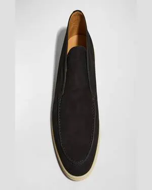 Loro Piana Open Walk Suede Chukka Boots