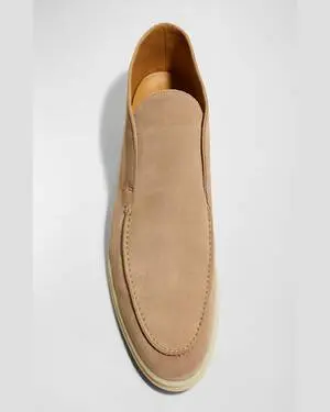 Loro Piana Open Walk Suede Chukka Boots