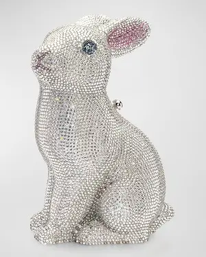 Judith Leiber Ava Bunny Crystal Clutch Bag - One-color